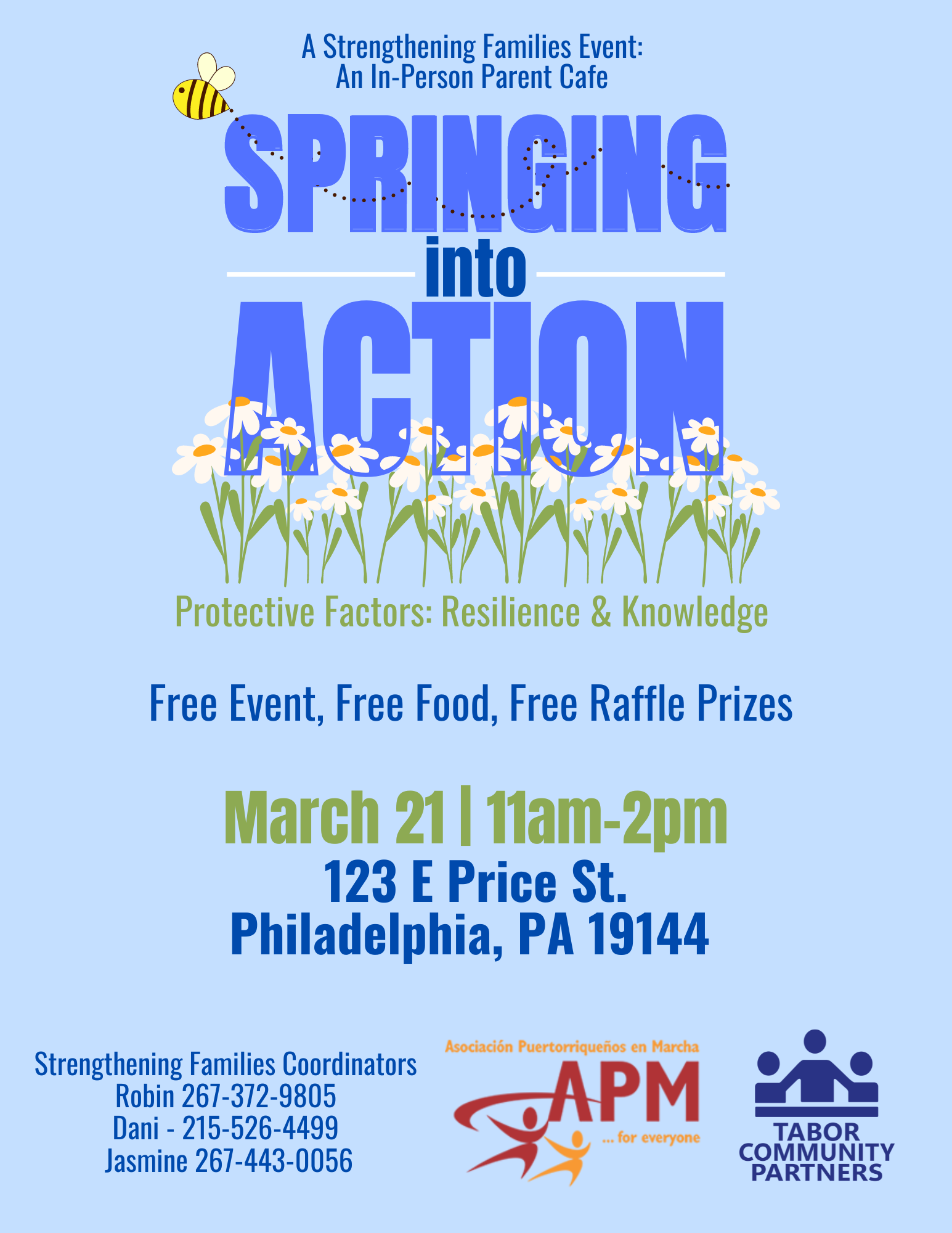 Spring Into Action | Parent Cafe | Tabor Services
